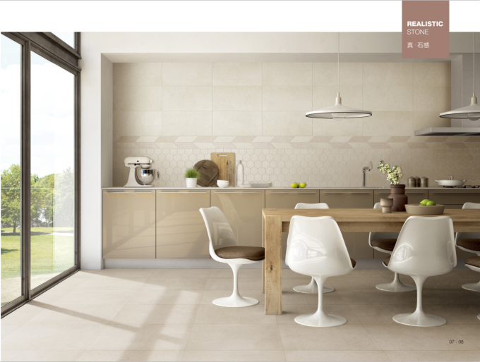 Ubin Lantai Anti Slip Porselen Yang Tampak Seperti Isolasi Panas Marmer